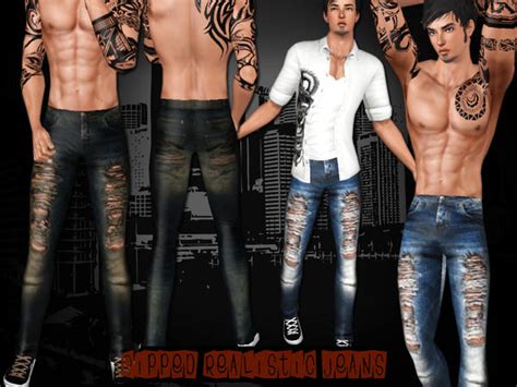 The Sims Resource S Ripped Daily Jeans
