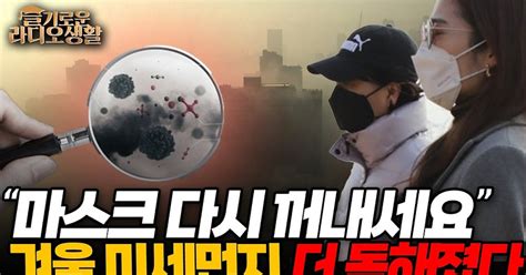 마스크 다시 꺼내세요 겨울 미세먼지 더 독해졌다