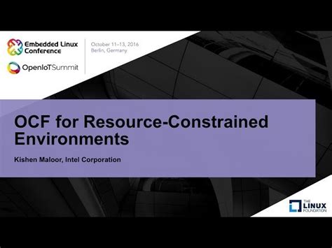 Free Video Ocf For Resource Constrained Environments Implementing Iot Standards On Edge