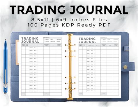 Trading Journal Template Journal Templates