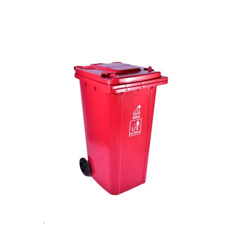 Contenedor Con Llantas Heavy Duty 240l Rojo