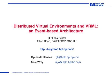 Ppt Distributed Virtual Environments And Vrml An Event Based Architecture Powerpoint