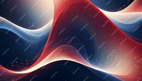 Premium Photo Abstract Waving Particle Technology Background Design Abstract Wave Moving Dots