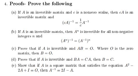 Solved Proofs Prove The Following A If A Is An Chegg