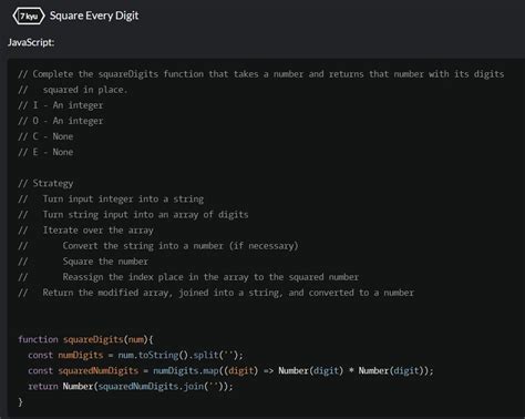 Haillie Willoughby On Linkedin Fundamental Codewars Problem For The Day The Squaredigits