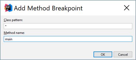 Java Can I Put A Breakpoint In The Main Method When I Do Not Know The Class Whose Main Method