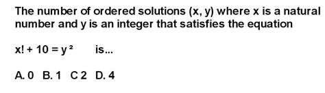 Solved The Number Of Ordered Solutions Xy Where X Is A