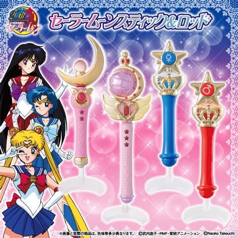 Sailor Moon Wands Gashapon Can Moon Stick And Transformation Wands