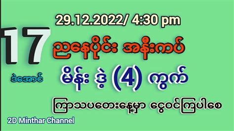 ကြာသပတေးနေ့ ညနေပိုင်း အနီးကပ် မိန်းဒဲ့ 4 ကွက် Youtube