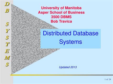 Ppt Distributed Database Systems Powerpoint Presentation Free Download Id1133998