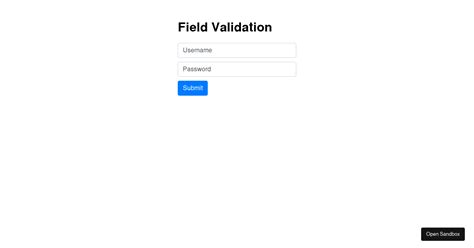 React Uncontrolled Form Codesandbox