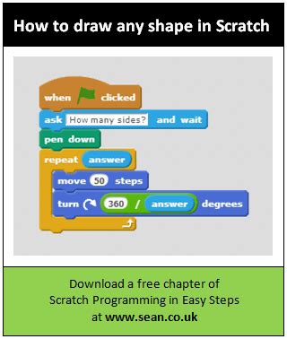 How To Draw Any Regular Shape In Scratch With The Pen