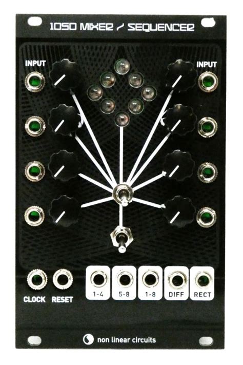 1050 Mixer Sequencer Panel Black Magpie Modular Modular Addict Synth Diy