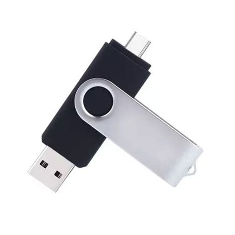 Stick Memorie Siks 128 Gb 2 In 1 Cu Usb 30 Si Type C Rotativ 360⁰