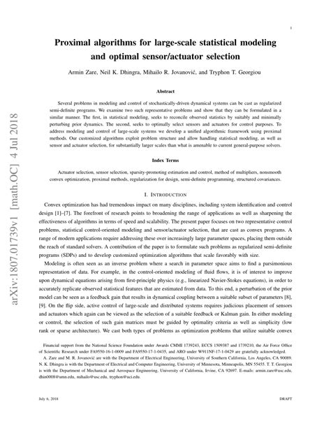 Pdf Proximal Algorithms For Large Scale Statistical Modeling And