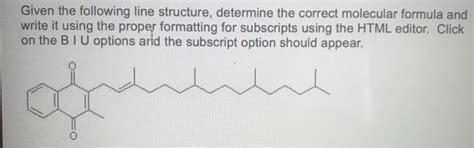 Solved Given The Following Line Structure Determine The