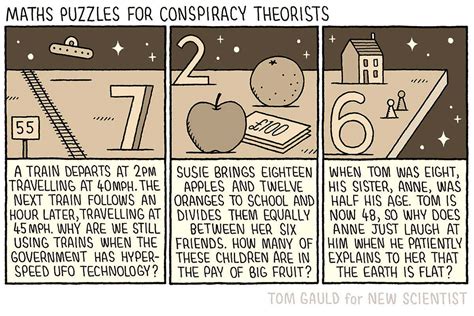 Tom Gauld Maths Puzzles For Conspiracy Theorists New Scientist