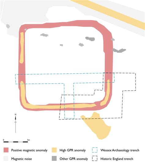 Composite Plan Of Geophysical Anomalies From Historic England