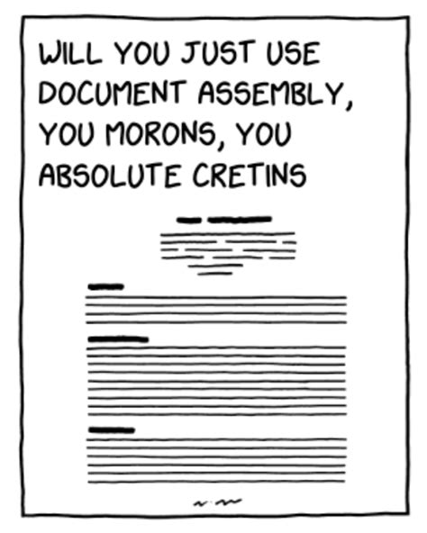 Document Assembly Is Easy Contracts Are Hard Adams On Contract Drafting