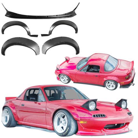 Vsaero Frp Tkyo Wide Body Kit 5pc For Mazda Miata Mx 5 Na 1990 1997