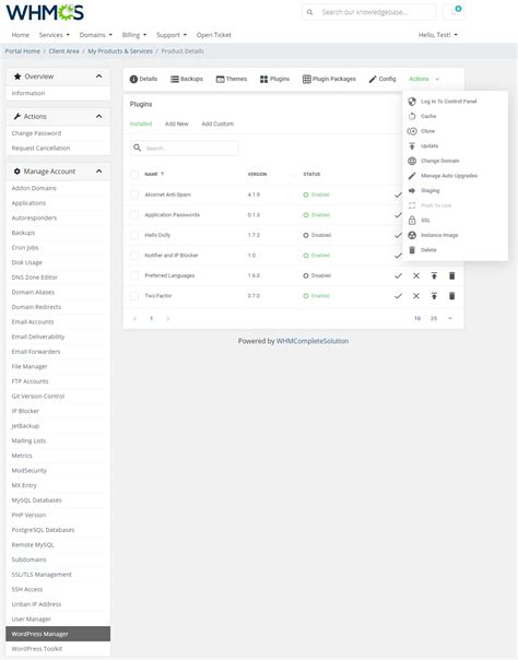 cpanel extended for whmcs modulesgarden