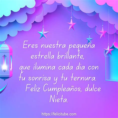 Saludos De Cumpleaños Y Frases De Felicitación Para Una Nieta Felicitube