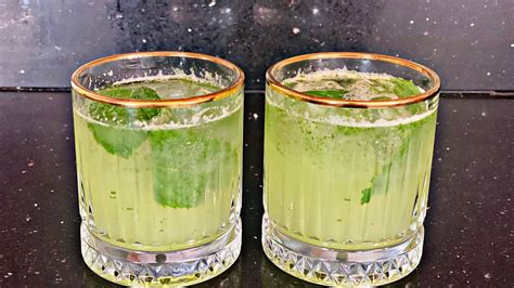مشروب منعش🍋موخيتو بالليمون الحامض والنعناع منعش وسهل Mojito Youtube