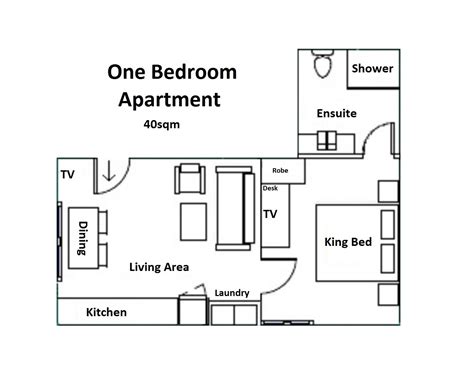 1 Bedroom Apartment Floor Plans
