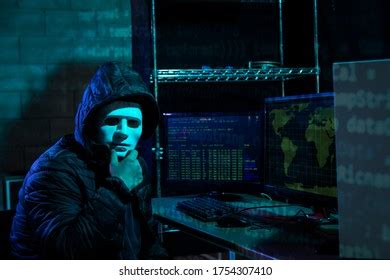 165 Cyber Security Concept Cyber Crime Hacker With Laptop Abstract