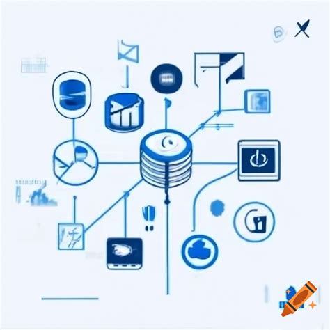 Sketch Illustrating Data Flow Between Shopify Database Theme And Hydrogen Application On Craiyon
