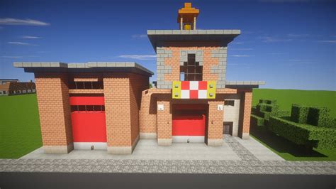 Майнкрафт ПОЖАРНАЯ СТАНЦИЯ Как построить Пожарную Часть Youtube
