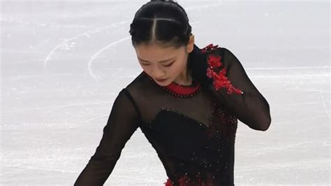 2022 23 Isu 피겨스케이팅 ‘트리플 악셀 예상보다 낮게 채점된 와타나베 린카의 연기 [그랑프리 2차 여자 쇼트] Sbs