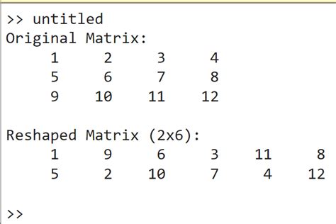 Matlab Reshaping Tpoint Tech