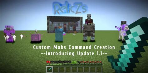 Reliczs Custom Mobs Command Block Creation Mcbe More Mobs And Updates