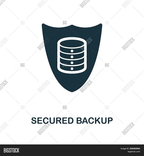 Secured Backup Icon Image And Photo Free Trial Bigstock