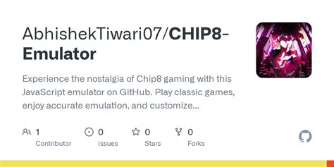 github abhishektiwari07 chip8 emulator experience the nostalgia of chip8 gaming with this