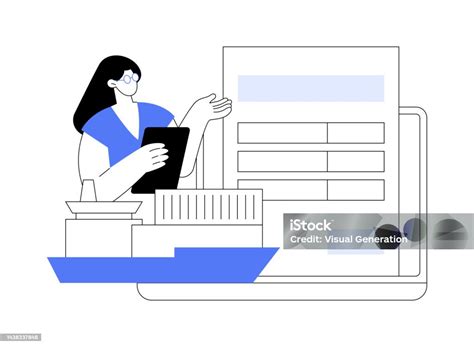 Ilustración De Ilustración Vectorial De Concepto Abstracto De Despacho De Aduana Y Más Vectores