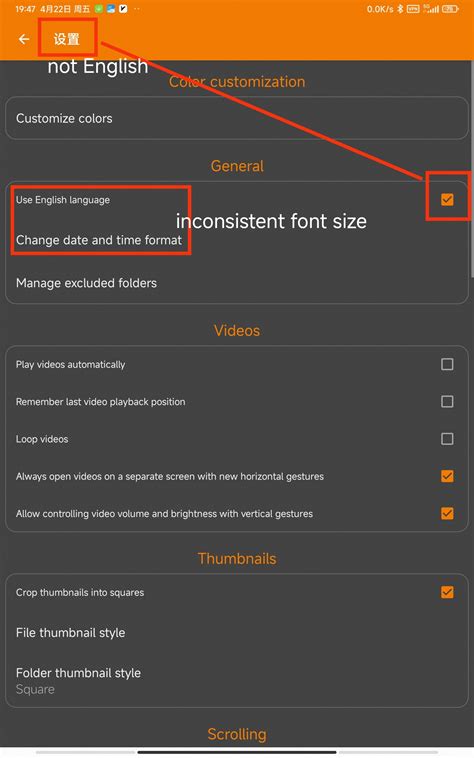 Inconsistent Font Size In Settings Issue Simplemobiletools Simple Gallery Github