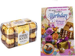 Ferrero Rocher Pack Of 16 Premium Chocolates With Beautiful Birthday