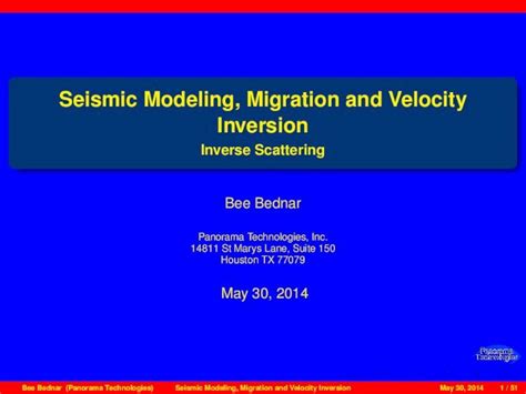Pdf Seismic Modeling Migration And Velocity Inversion · Full Waveform Inversion And Inverse