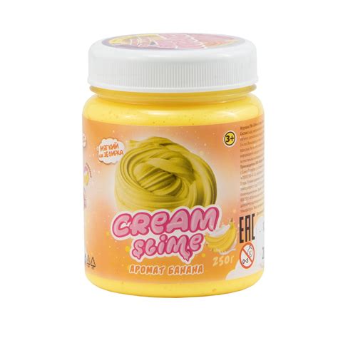 Игра развлекательная Жвачка Cream Slime с ароматом банана 250г