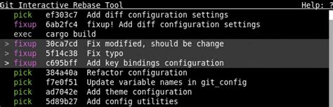 Git Interactive Rebase Tool — Rust Application Librs