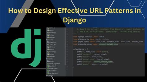 how to design effective url patterns in django