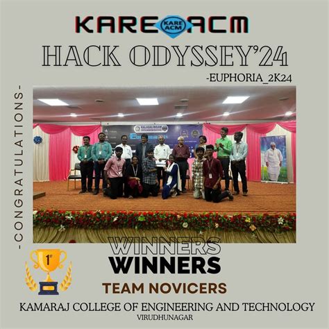 Hackodyssey2024 Kareacm Euphoria2024 Hackathon Innovation