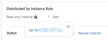 Create A Read Only ApsaraDB RDS For PostgreSQL Instance ApsaraDB RDS