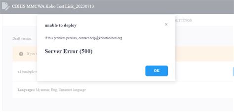 Server Error 500 In Deployment Form Building Kobotoolbox Community Forum