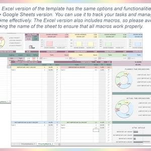 Prioritization Matrix Task Planner Task Tracker Priority Matrix Eisenhower Daily Planner