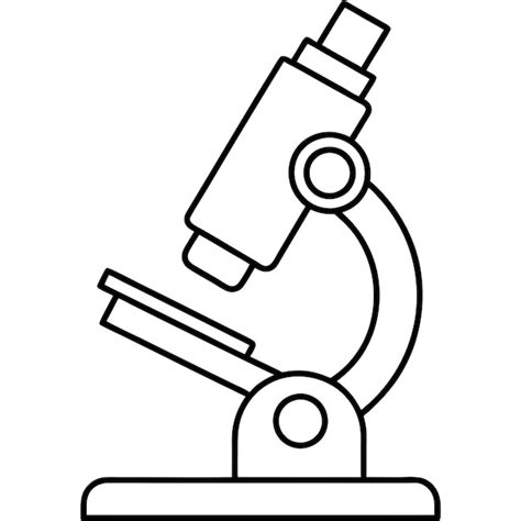 Premium Vector Microscope Outline Coloring Book Page Line Art Illustration Digital Drawing