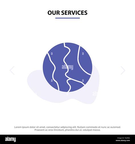 Our Services Global Location Map World Geography Solid Glyph Icon