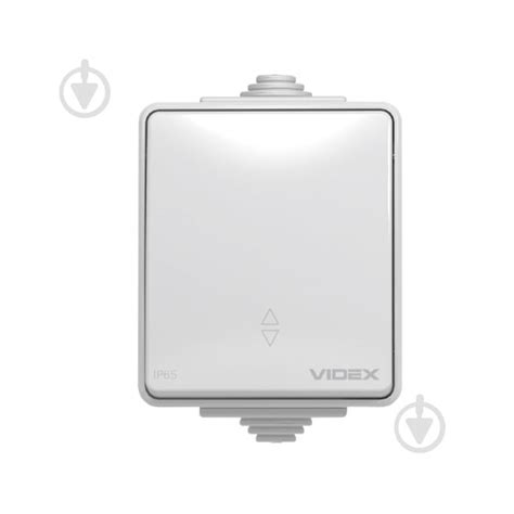 ᐉ Выключатель проходной одноклавишный Videx Binera без подсветки серый Vf Bnw11p G • Купить в